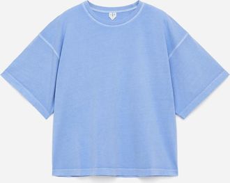 Arket T-Shirt Aus Baumwolle -Blau