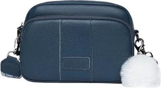 Generic Compatible for les femmes sac &agrave; main femme avec large bandouli&egrave;re cheveux ampoule Sac(Blue)