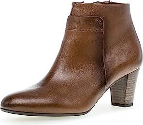 Gabor Femme Bottines | Dame Bottines | Haut de la Cheville | Fermeture &eacute;clair | Demi-Bottes | Bottine | Marron (Sattel) / 01 | 40 EU - 6.5 UK