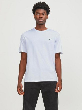 Jack & Jones Rundhalsshirt JJEPAULOS TEE SS CREW NECK NOOS mit Logo Stickerei