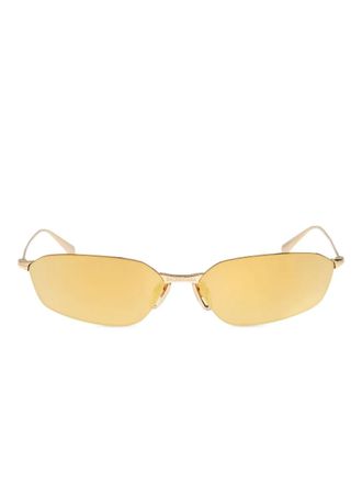Balenciaga lunettes de soleil &agrave; monture g&eacute;om&eacute;trique - Or