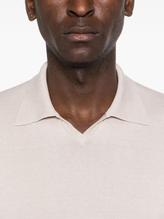 Brunello Cucinelli Mens Knitted Cotton Polo Shirt Ss26 M