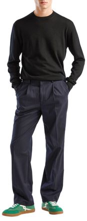 Benetton Herren Trikot G/C M/L 11ahu1056 Pullover, Schwarz, Large