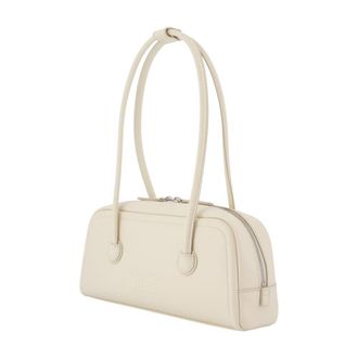 Margesherwood Womens Shoulder Bag Beige Cowhide