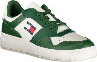 Tommy Hilfiger Color-Block Leather Sneaker - Green
