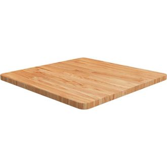 vidaXL Dessus de table carr&eacute; Marron clair60x60x2,5cm Bois ch&ecirc;ne trait&eacute; Vidaxl