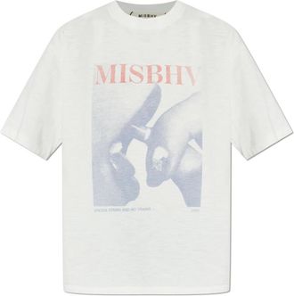 Misbhv Misbhv, Homme, Tops, Blanc, Taille: M T-Shirt Imprim&eacute;