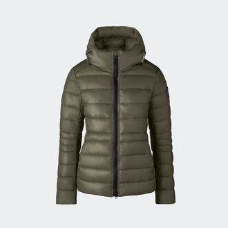 Canada Goose Cypress Kapuzenjacke mit Black Disc (Weiblich, Smokey Sage, XS)