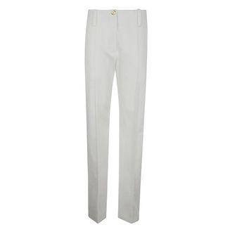 Patou Elegante Hosen mit G&uuml;rtel - - Trousers - Damen - Wei&szlig; - S
