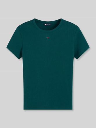Tommy Jeans Slim Fit T-Shirt aus Baumwoll-Mix
