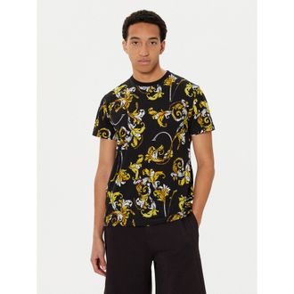 Versace Jeans Couture T-Shirt 78GAH6S0 Schwarz Slim Fit