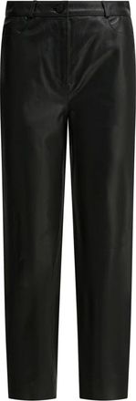 Loulou Studio Femme, Pantalons, Noir, Taille: 40 FR Pantalon en cuir Cobe