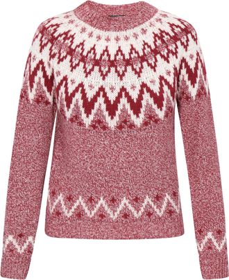 Dreimaster Dreimaster Pullover Frauen Burgunder mehrfarbig