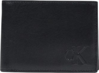 Calvin Klein Homme, Accessoires, Noir, Taille: ONE Size Leather Bifold Wallet with Card Slots
