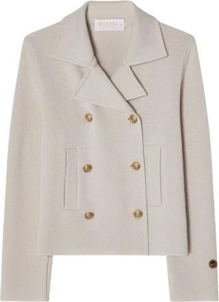 Busnel Femme, Vestes, Gris, Taille: 40 FR Veste en laine tricot&eacute;e Indra