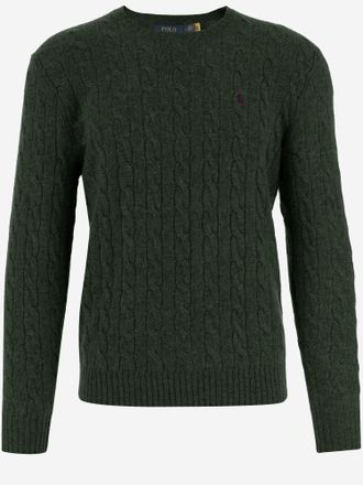 Polo Ralph Lauren Pull en maille torsad&eacute;e en laine et cachemire Polo Ralph Lauren