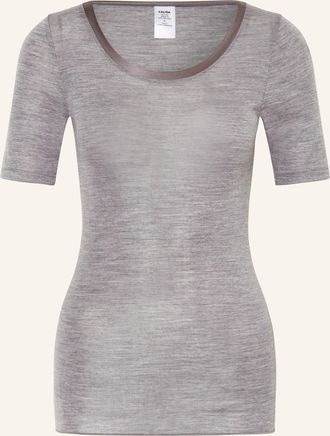 CALIDA Calida Lounge-Shirt True Confidence Mit Seide grau