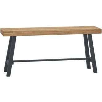 vidaXL Banc 110 cm Bois massif de teck