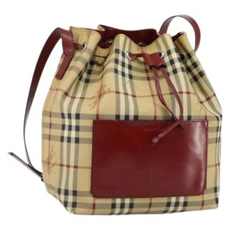 Burberry Sac &agrave; bandouli&egrave;re Vintage en PVC Pre-owned - Femme - Pre-owned - Beige - Taille: ONE Size