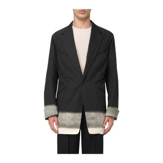 Maison Margiela Brauner Dip Dye Blazer Mit Revers - - Jackets - Herren - Mehrfarbig - M