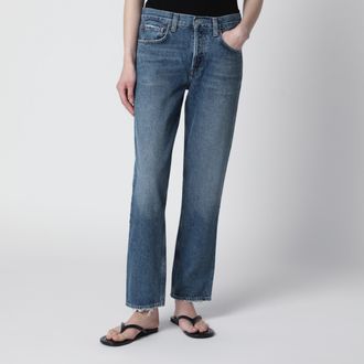 A Gold E Romney Jeans aus mittelblauem Indigo-Denim