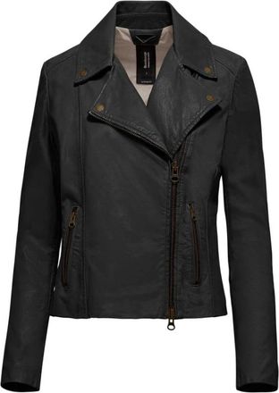 Bomboogie Femme, Vestes, Noir, Taille: 40 FR Giacca in pelle