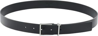 Tom Ford Homme, Accessoires, Noir, Taille: 110 CM Ceinture &agrave; boucle en T en cuir Vacchetta