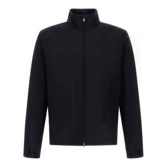 Herno Homme, Vestes, Bleu, Taille: XL Veste Zipp&eacute;e En Laine Stretch L&eacute;g&egrave;re Effet Laineux