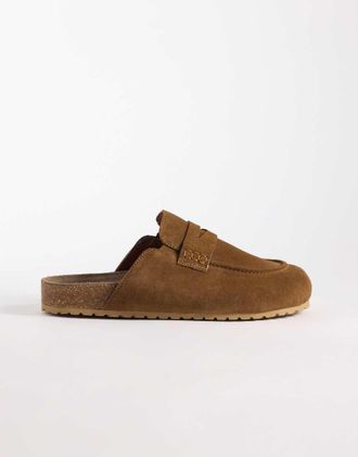 Asos Penny-Loafer in Hellbraun aus Wildleder-Brown