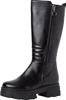 Marco Tozzi Femme Damen 2-2-25600-29 Botte Haute Jusquau Genou, Noir (Black Antic), 40 EU