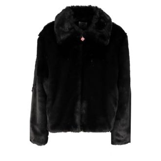 Casablanca Paris Faux Fur Jacke - - Jackets - Damen - Schwarzk - XS
