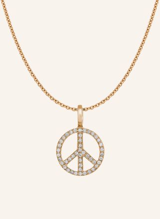 Cada Cada Kette Mini Mini Peace rosegold