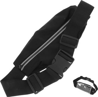 Cabilock Verstellbarer Laufgürtel für Herren und Damen Elastische Schweißresistente Bauchtasche mit Touchscreen Fenster Multifunktionale Outdoor Sport Gürtelta