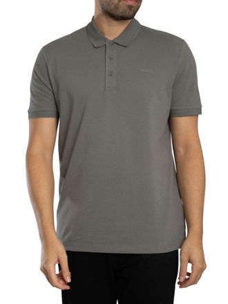 HUGO BOSS Donos222 Logo Poloshirt, Grau