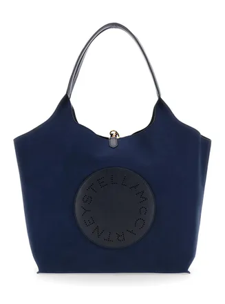 Stella McCartney Circular Logo Reversible Tote Bag - Blue