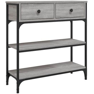 vidaXL Konsolentisch Grau Sonoma 72,5x25x75 cm Holzwerkstoff Vidaxl