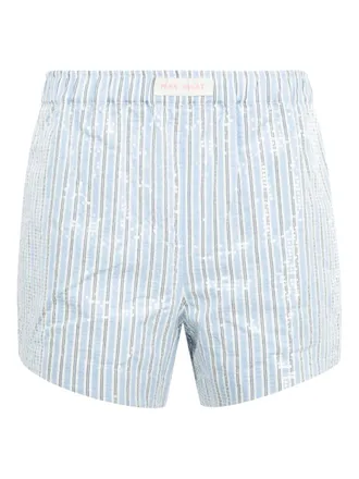 Mira Mikati Boxershorts mit Paillettenstreifen - Blau