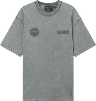 Alpha Industries t-shirt brodé à patch logo - Gris
