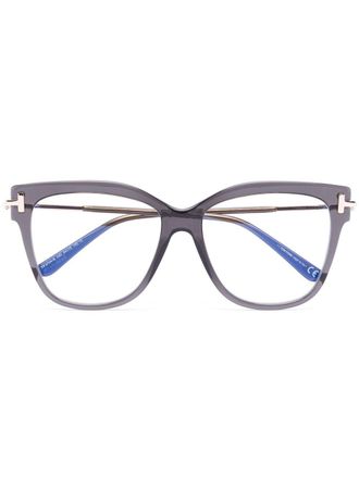 Tom Ford Eyewear lunettes de vue à monture carrée - Noir