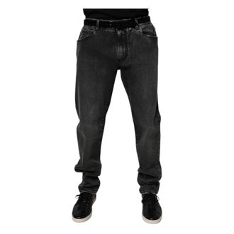 Dolce & Gabbana Schwarze Skinny Denim Jeans - - Jeans - Herren - Schwarzk - 3XL