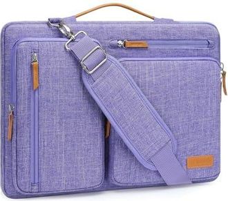 Mosiso Sacoche Ordinateur Portable,Sacoche PC Portable 14 Pouces Compatible avec HP Lenovo Dell ASUS Acer Dell,Sac Ordinateur Sac Messager C&ocirc;t&eacute; Ouvert avec 4