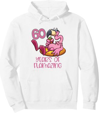 BDAZ Flamingo-Strand-Design zum 60. Geburtstag, 60. Geburtstag Pullover Hoodie