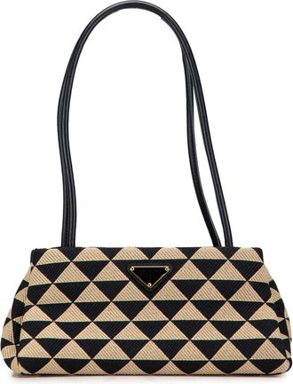 Prada petit sac porté épaule Triangolo Symbole (2013-2025) - Marron