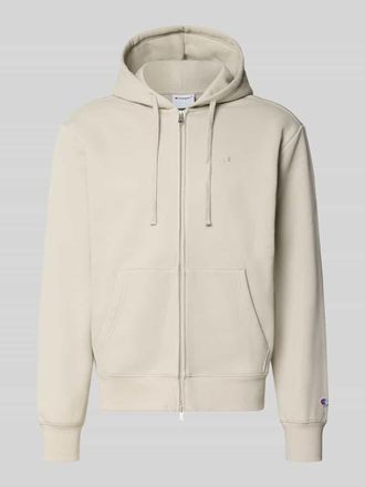 Champion Sweatjacke mit Label-Stitching und K&auml;nguru-Tasche
