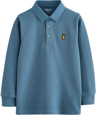 Next Langarm-Poloshirt Lang&auml;rmelige Poloshirts, 3er-Pack (3-tlg)