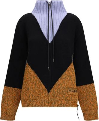 Marni Veste en Laine et Cachemire M - Femme - Pulls - Multicolore - Taille: 34 FR