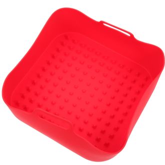 Hemobllo Faltbare Silikon Backmatte f&uuml;r Airfryer Hitzebest&auml;ndige Wiederverwendbare Hei&szlig;luftfritteusen Einlage Austauschbarer Silikontopf f&uuml;r K&uuml;che und Haushalt