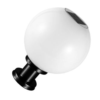 NUOBESTY Solar Kugelleuchte Für Draußen Led Solar Pfostenleuchte Kugel Gartenlampe Wetterfestes Design Mit Automatischem Sensor Für Terrasse Zaun