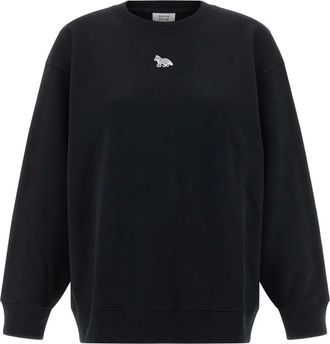 Maison Kitsuné sweat à patch Baby Fox - Noir
