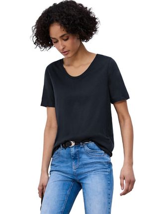 Street One Basic T-Shirt Shadowed Navy 44